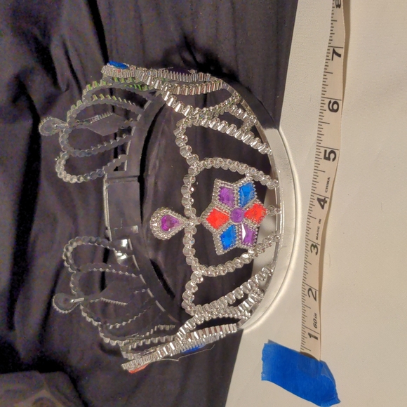 Unbranded | Costumes | Nwot Plastic Adjustable Crown Silver With Multi ...